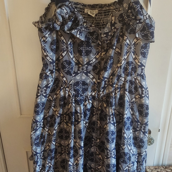 torrid | Dresses | Torrid Blue And White Maxi Dress | Poshmark